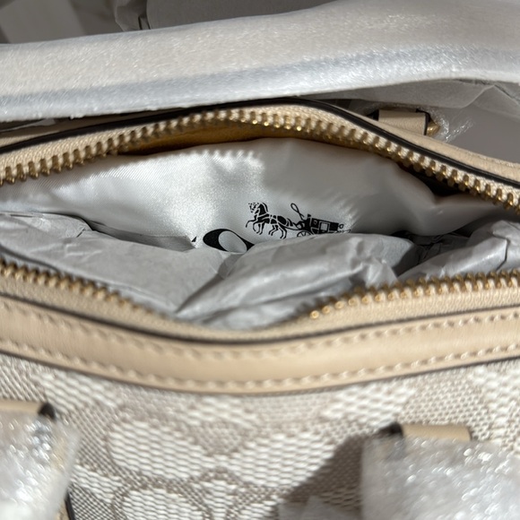 Coach | Bags | Coach Ruby Satchel 8 In Signature Textile Jacquard ...